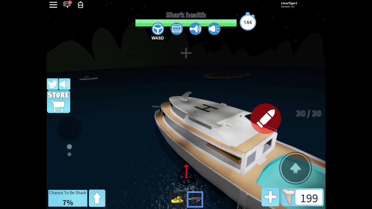 Playing Sharkbite with Deluxe Yacht_ Roblox - YouTube