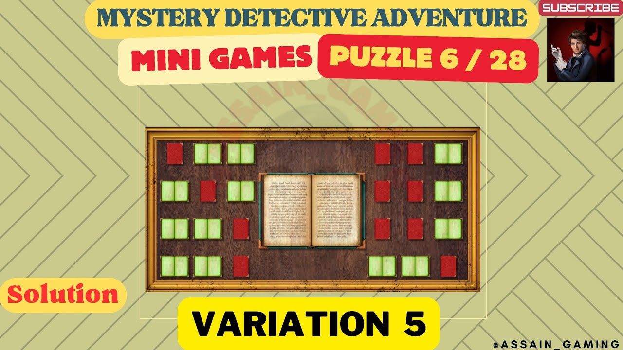 Mystery Detective Adventure Puzzle 6 Variation 5 - YouTube