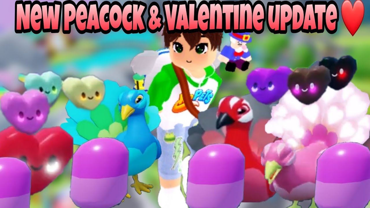 🦚NEW PEACOCK PET & VALENTINES DAY UPDATE IN ROPETS!! ROBLOX - YouTube