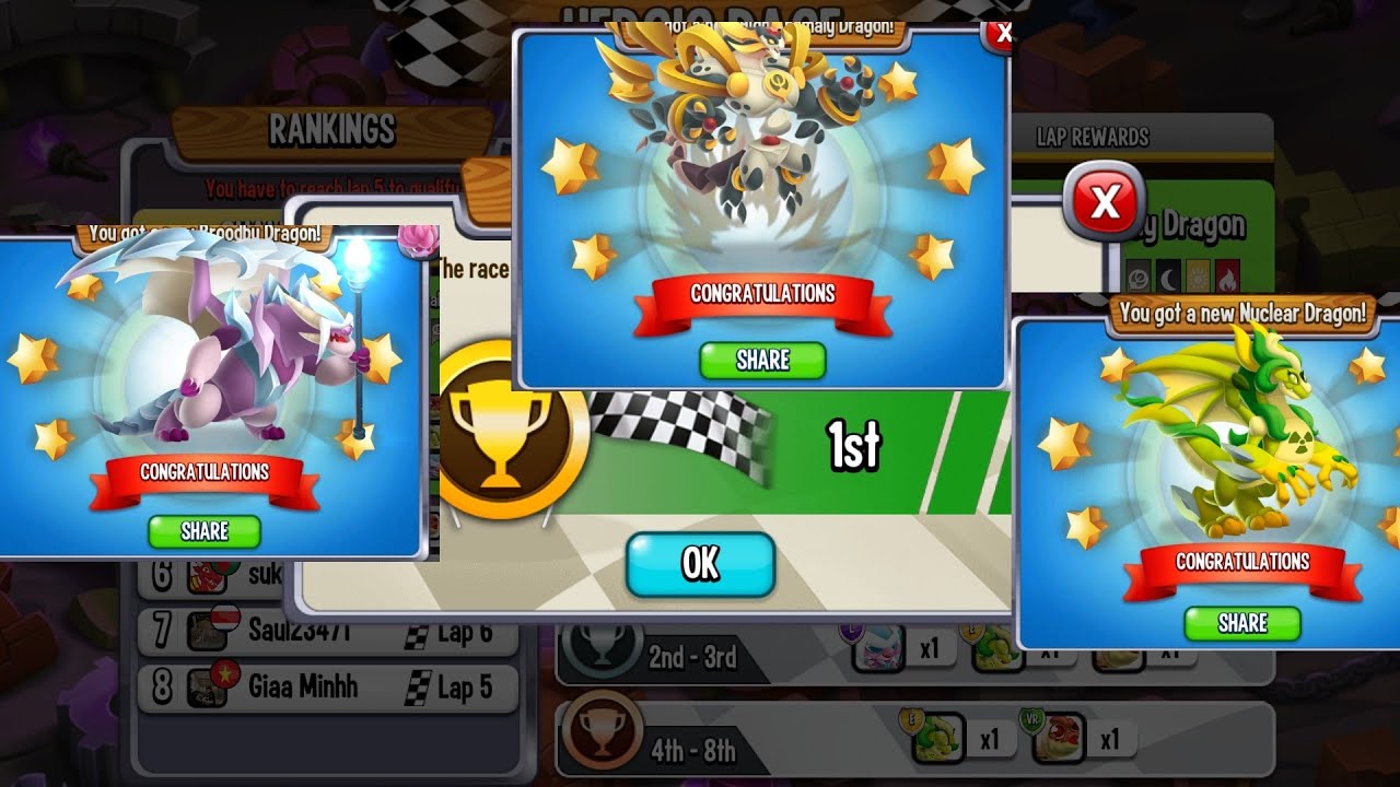 High Anomaly Dragon . Hoàn Thành Top 1 Cuộc Đua Heroric - Dragon City ...