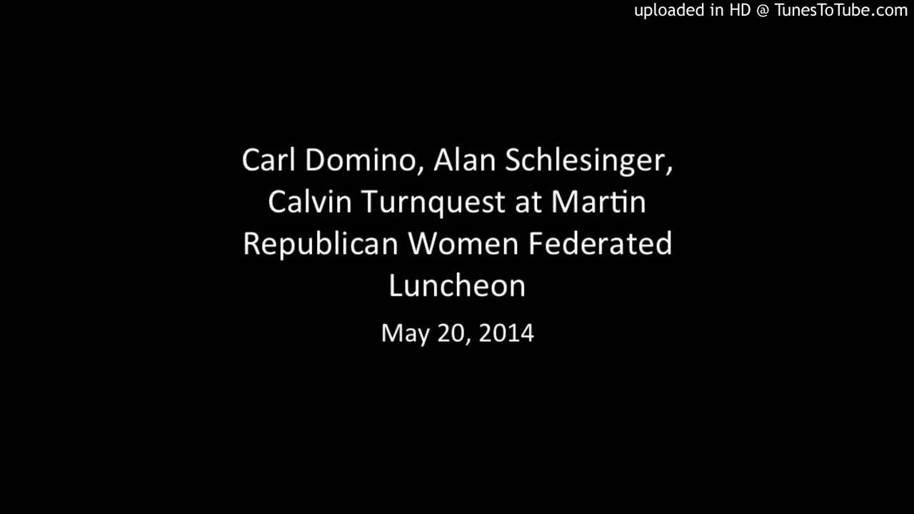 Martin GOP Women Federated Lunch w/ Carl Domino, Alan Schlesinger ...