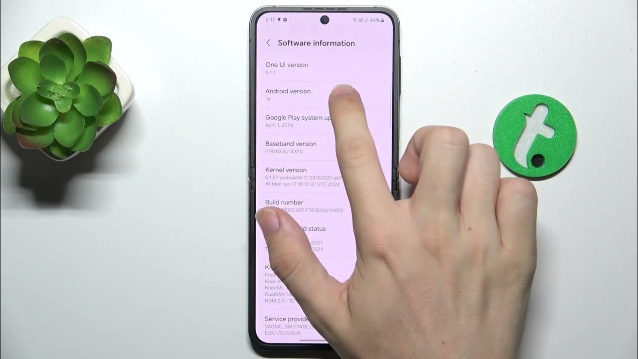 How to check android version on Samsung Galaxy Z Flip6? - YouTube