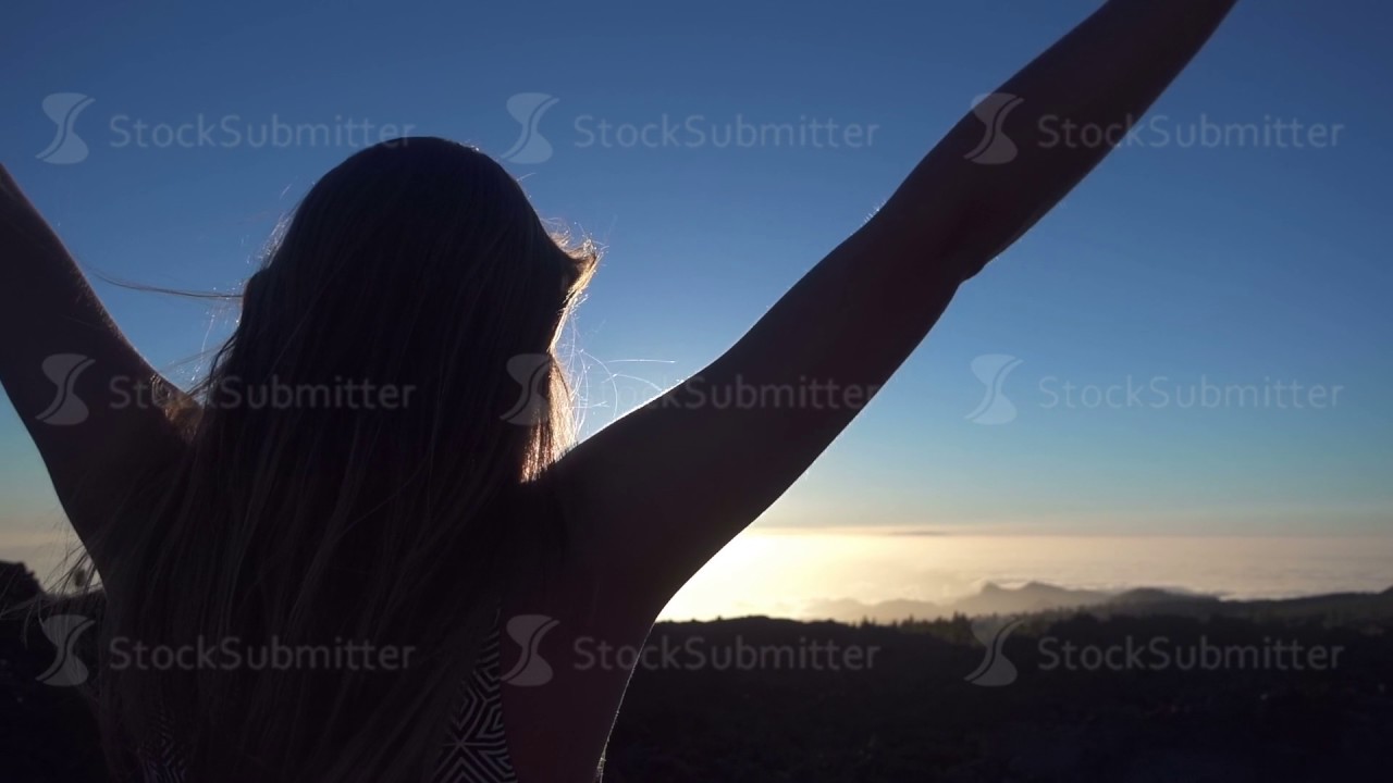 Woman Waving Her Arms In The Air - YouTube