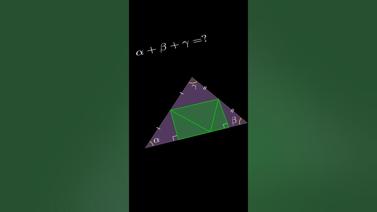Sum of Triangle Angles = 180° : Geometric Proof ! 📐 ️ #maths #animation ...