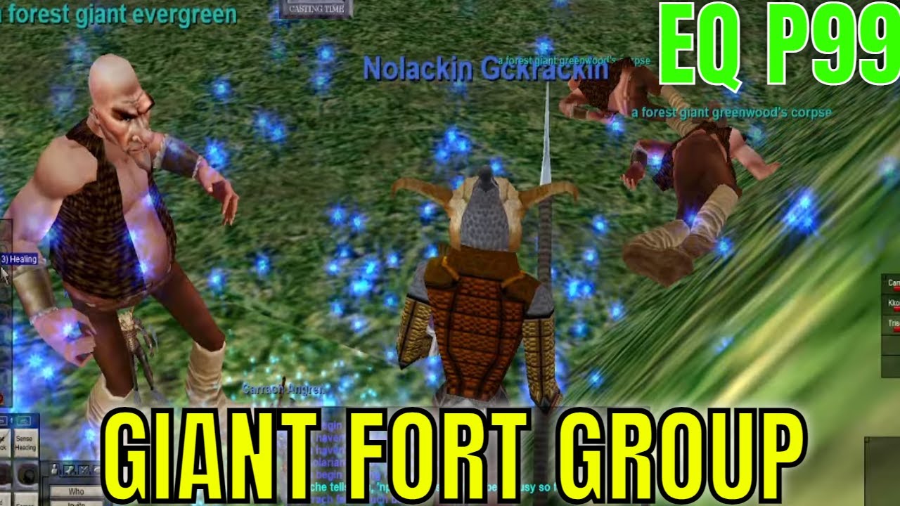Grouping in Giant Fort Warslicks Woods EverQuest Project 1999 / Iksar ...