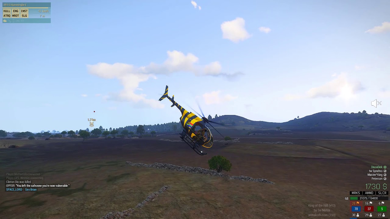 Arma 3 Koth Trick Pilot: Mid-sideways Back-flip Correction - YouTube