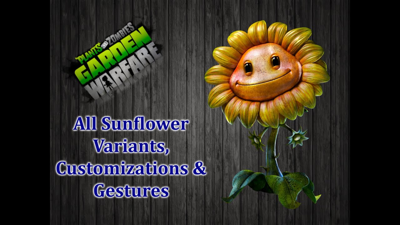 All Sunflower Variants, Customizations & Gestures [11/22/14] - YouTube