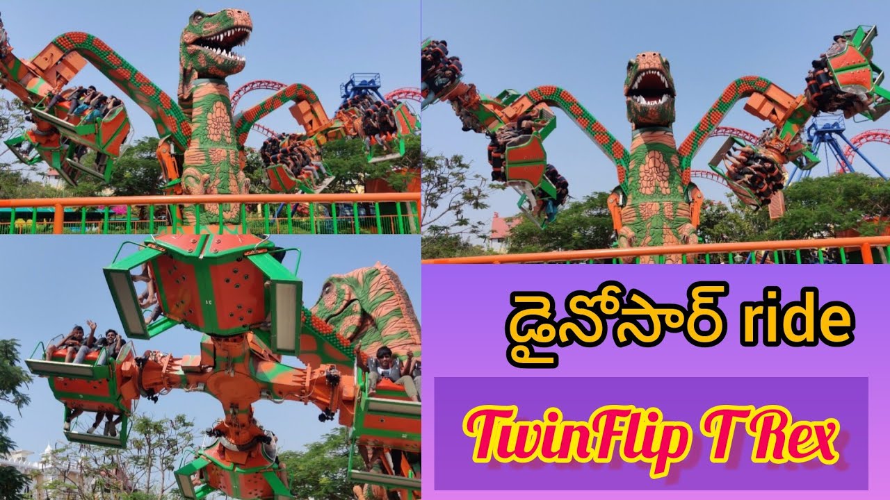 TwinFlip T Rex| Dinosaur ride in Wonderla| #hyderabad,#wonderland ,# ...
