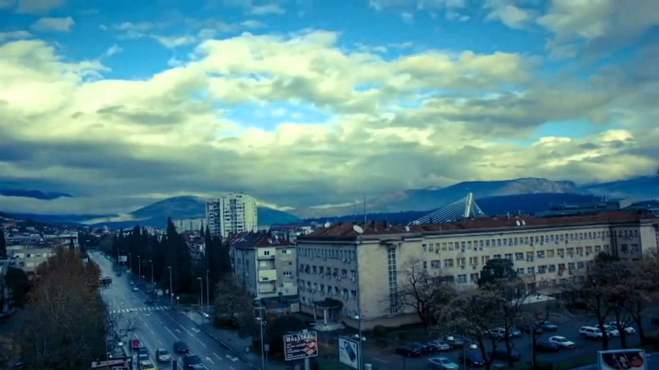 Podgorica Montenegro Подгорице Черногория Time Lapse - YouTube