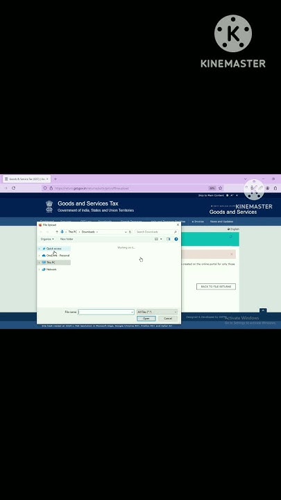 Upload Json File On Gst Site Excel Shorts Ytshorts Ytshort Viralvideo Viralshorts Youtube