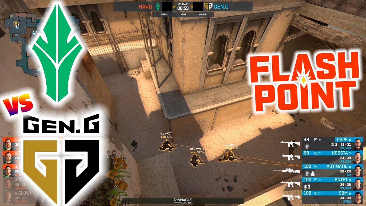 HAVU vs Gen.G BEST MOMENTS - Mirage - Flashpoint 1 Playoffs | CSGO ...