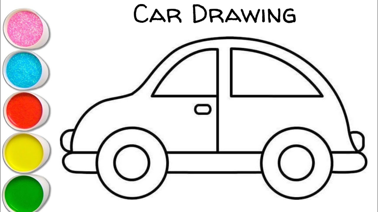 How to draw a car for kids | car drawing easy step by step tutorial ...
