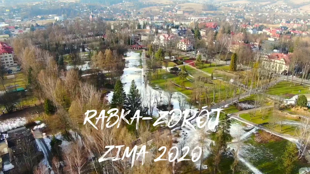 Rabka-Zdrój zima 2020 Park Zdrojowy - YouTube