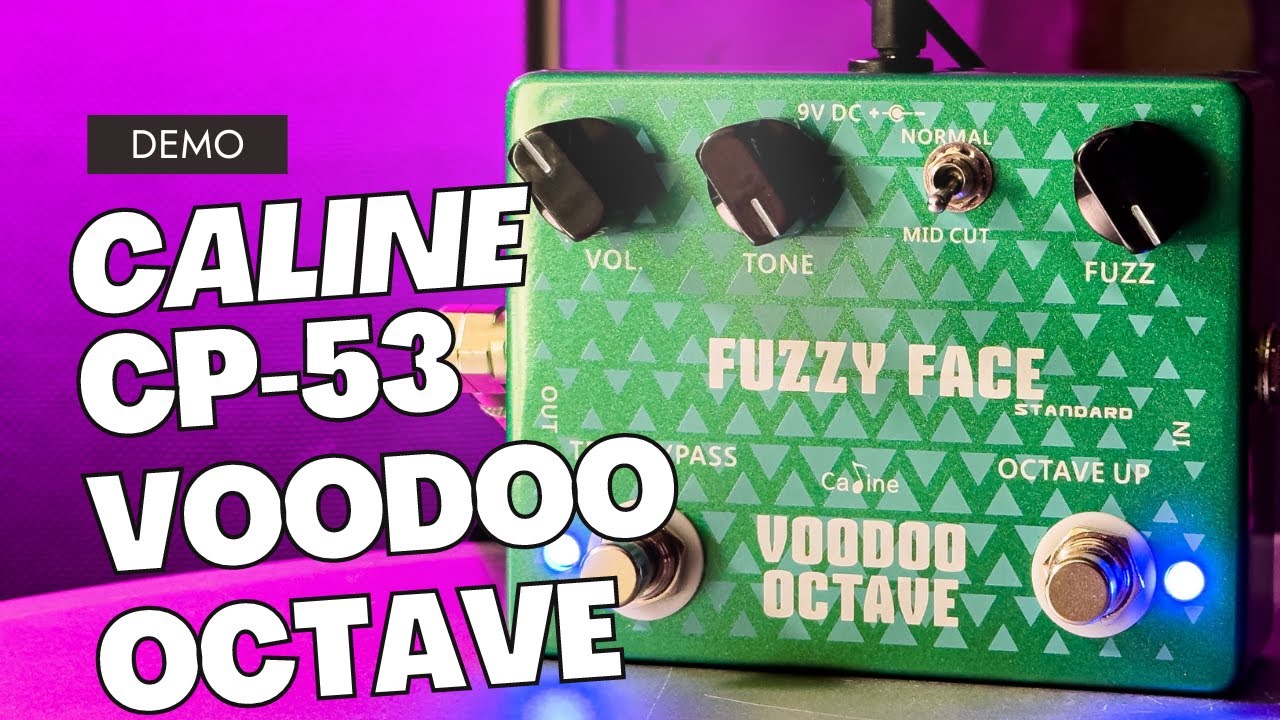 Caline CP-53 Voodoo Octave pedal demo - YouTube