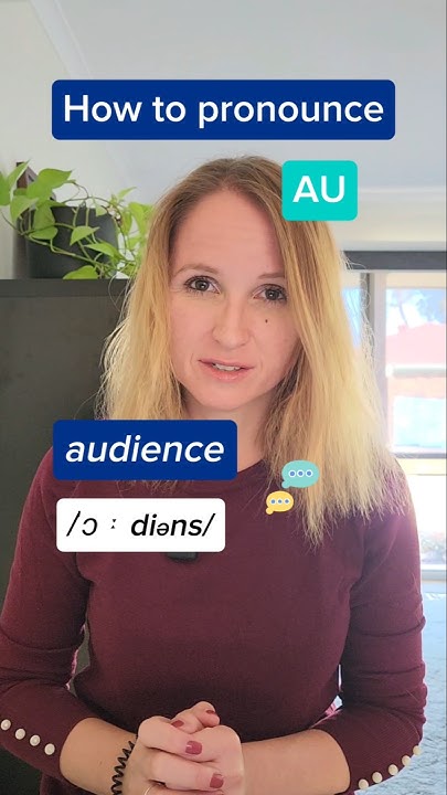 How to pronounce 'au' in English and sound like a native. # ...