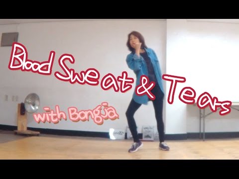 Blood Sweat & Tears by BTS Easy Mirrored Kpop Dance Tutorial 6 _ with learning Korean7