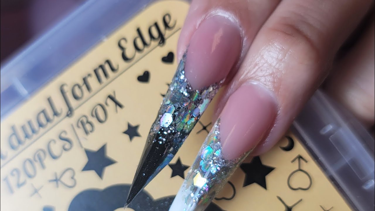 Enailcouture.com new edge shape Russian dual forms #nails #naildesigns ...