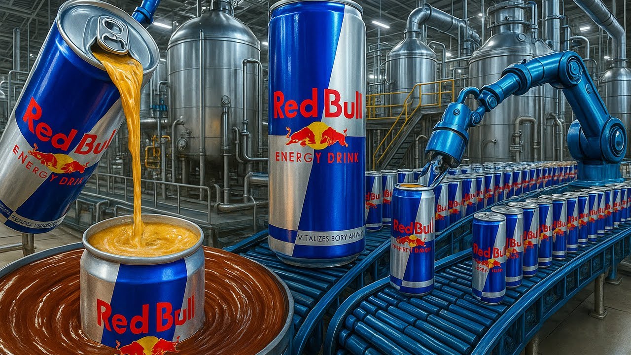 How Red Bull Is REALLY Made In Factory! - YouTube