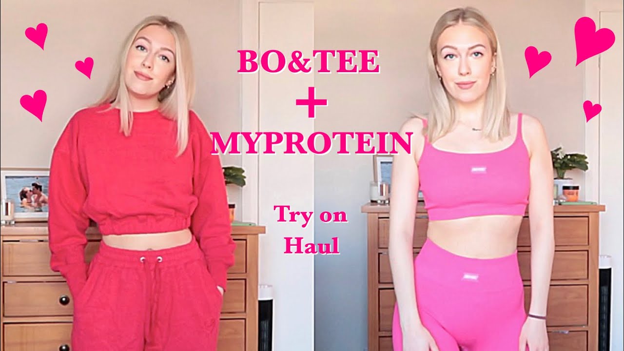 BO&TEE VALENTINES COLLECTION / MYPROTEIN ACTIVEWEAR TRYON HAUL - YouTube