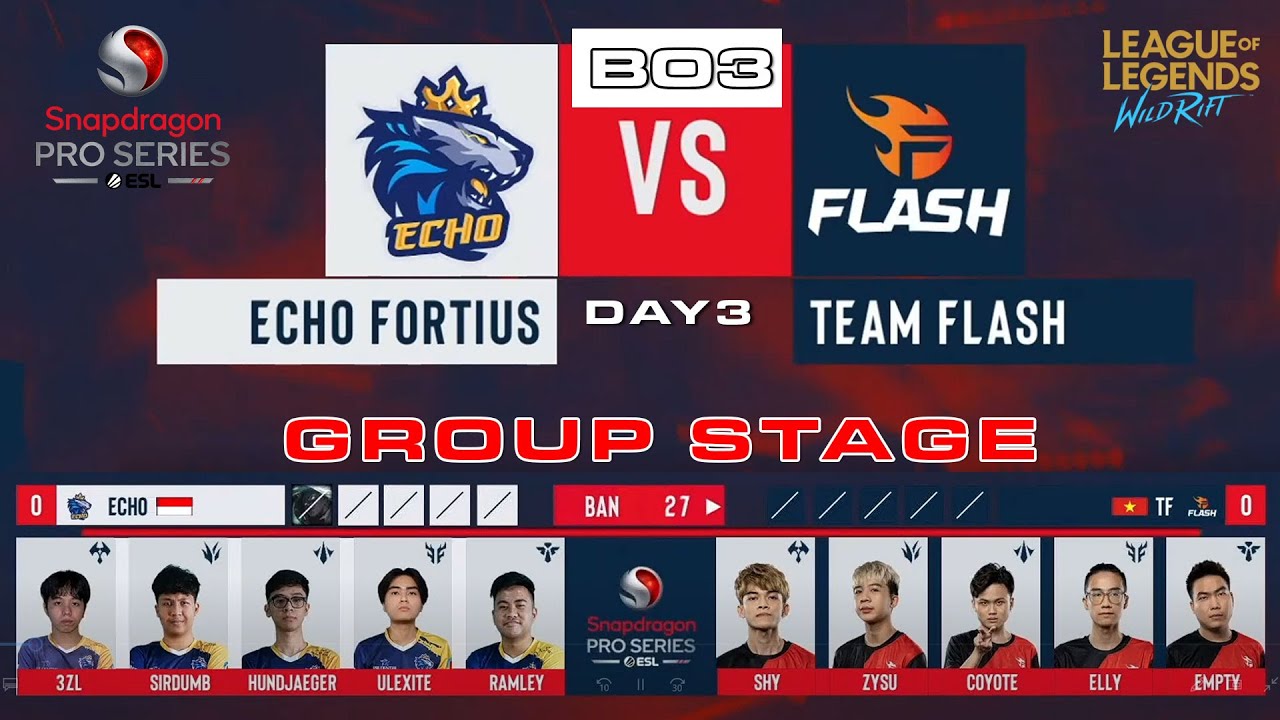 ECHO Esports vs Team Flash - ESL Snapdragon Pro Series 2022 APAC ...