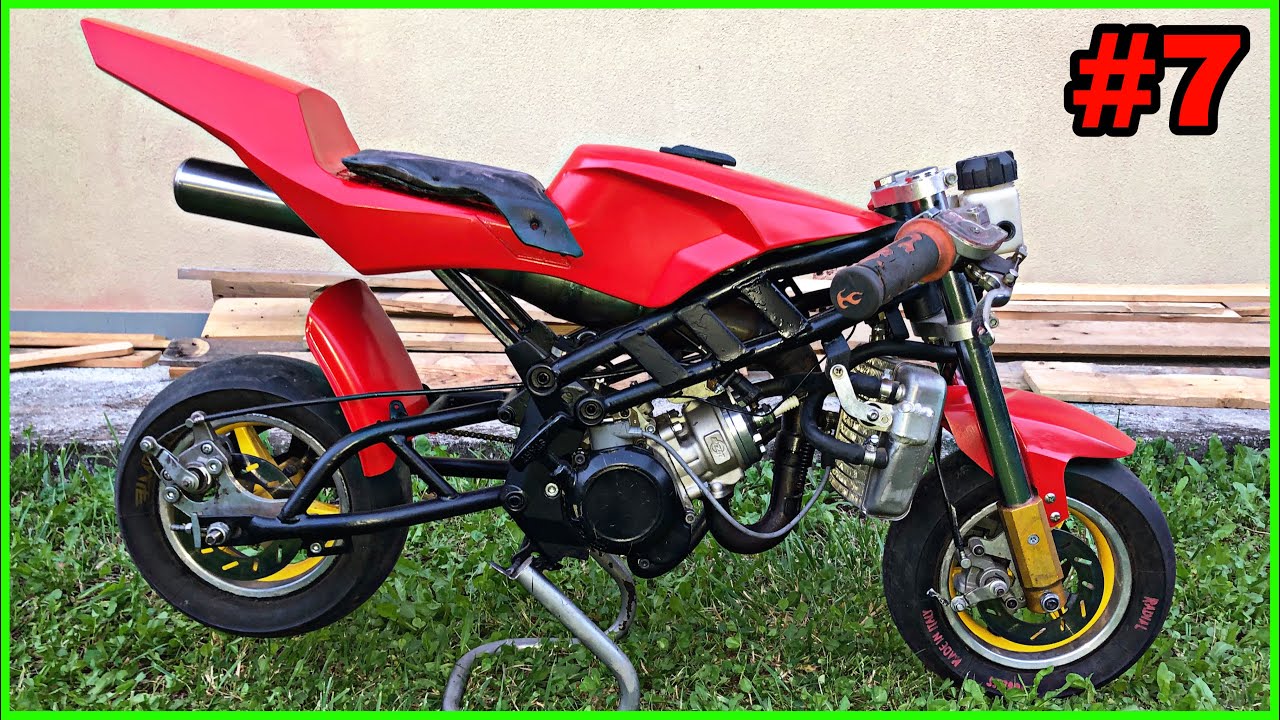 MINIMOTO a LIQUIDO - pronta per partire - grandi passi in avanti ...