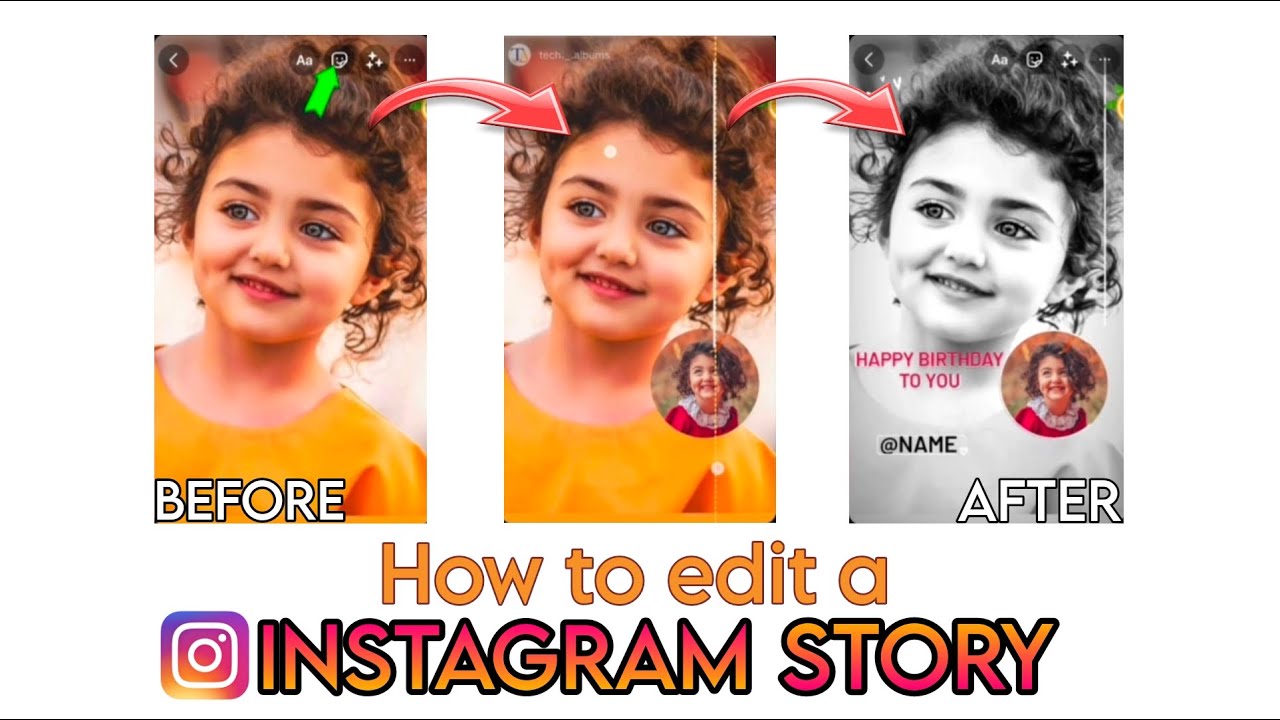 How to edit a INSTAGRAM STORY | Instagram story Ideas | TechAlbums ...