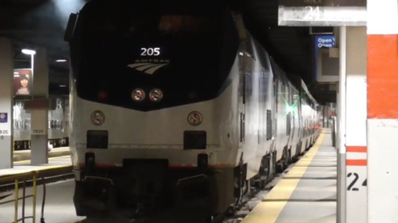 Amtrak Engines - P42 Locomotive Duo 205 and 168 Waiting at Chicago ...