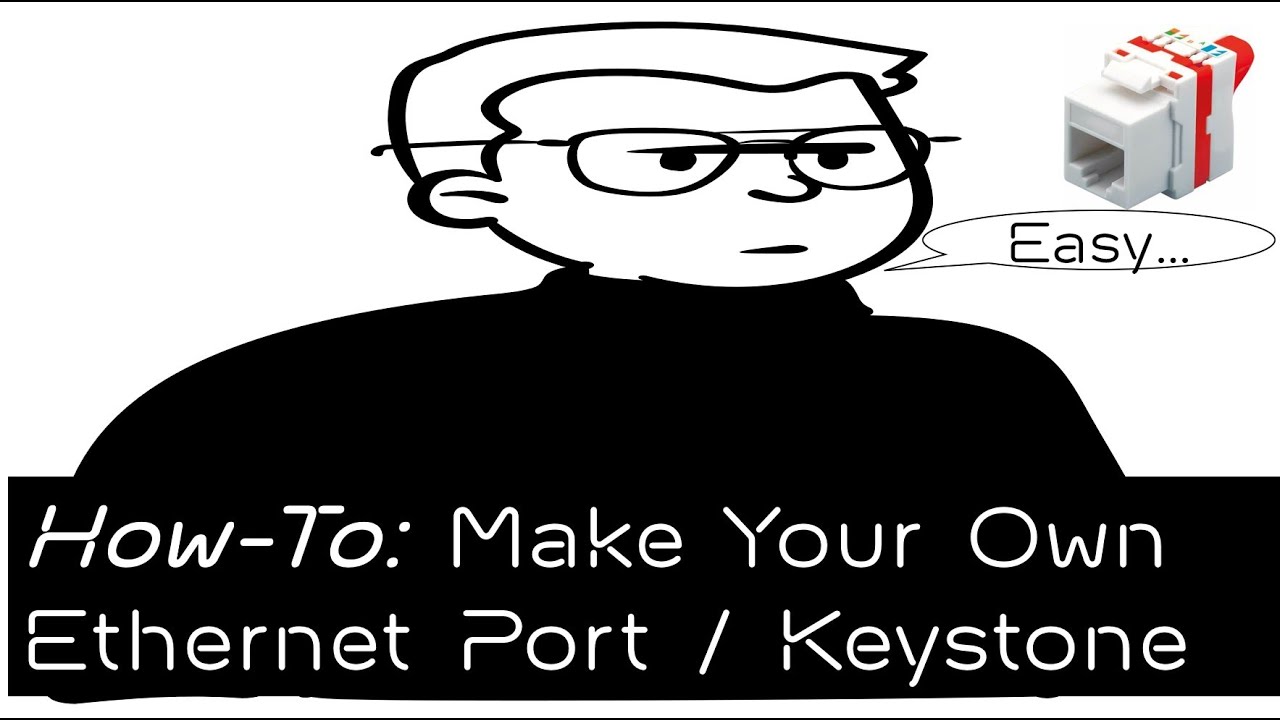 How-To: Create an Ethernet Port / Keystone (EASY!) - YouTube