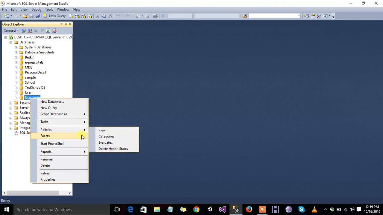 Generate script in database - YouTube