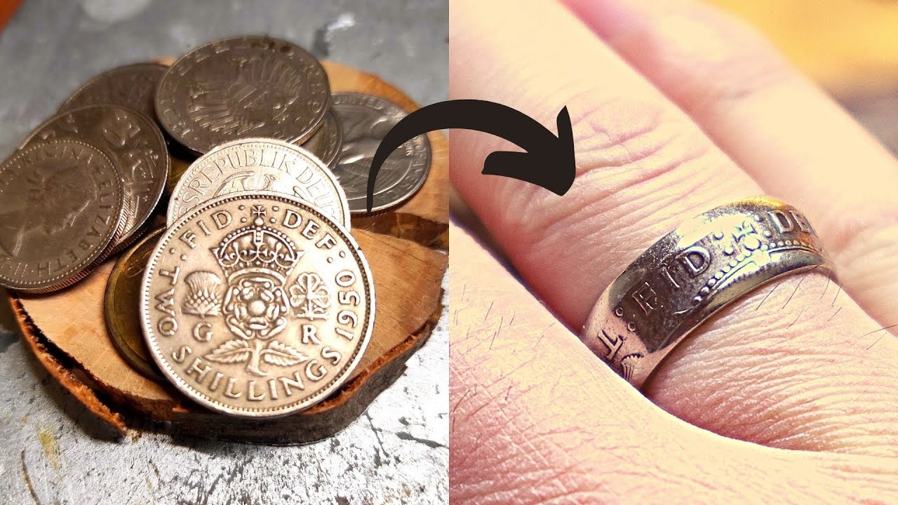 I MADE A RING FROM OLD COINS - I made a ring from a 1950 coin. - YouTube