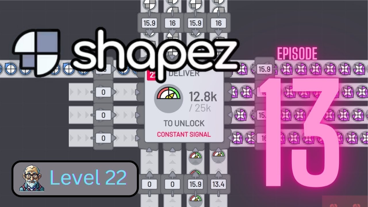 Metering Level 22 in Shapez How to Play! Ep 13 - YouTube