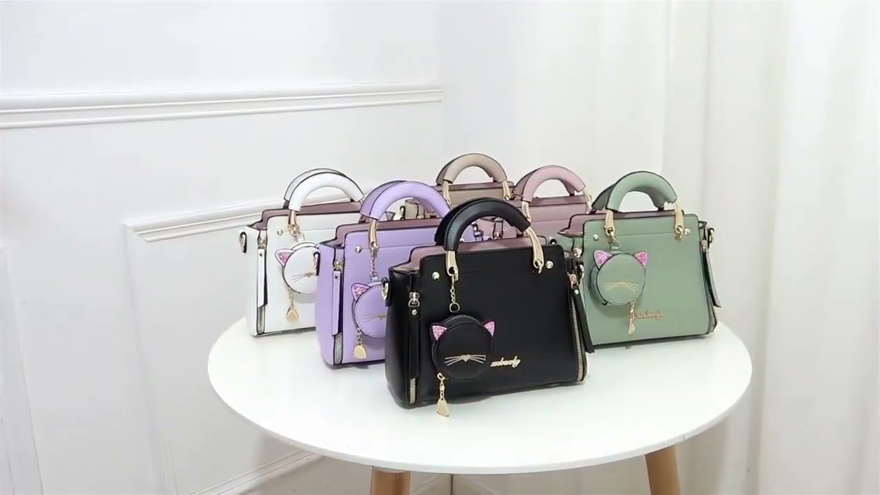 Bolsa Feminina Cat Vintage Japan Style Danbaoly - Dalzuri - YouTube
