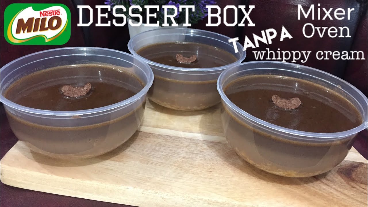 Milo Dessert Box Kekinian Tanpa Oven - YouTube