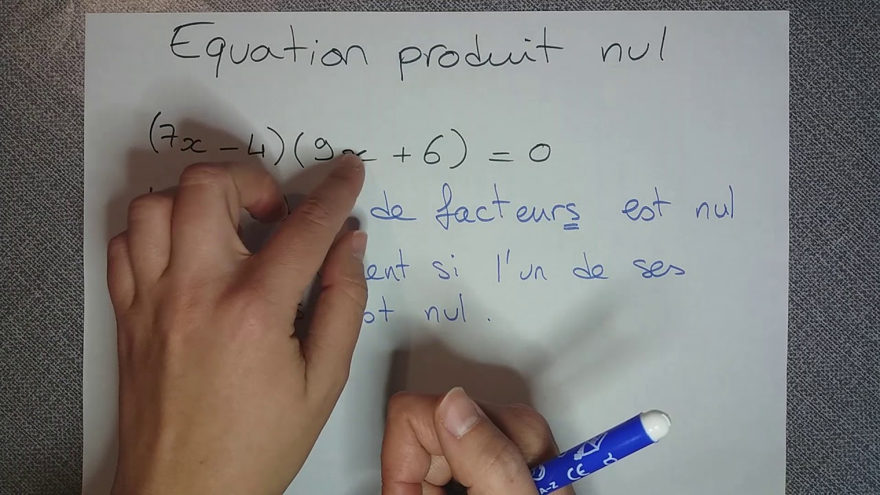 N23 equation produit nul - YouTube