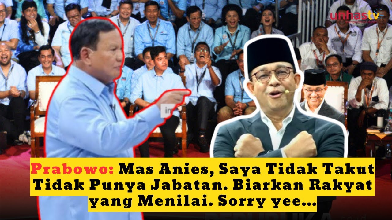 Prabowo: Mas Anies, Saya Tidak Takut Tidak Punya Jabatan. Biarkan ...