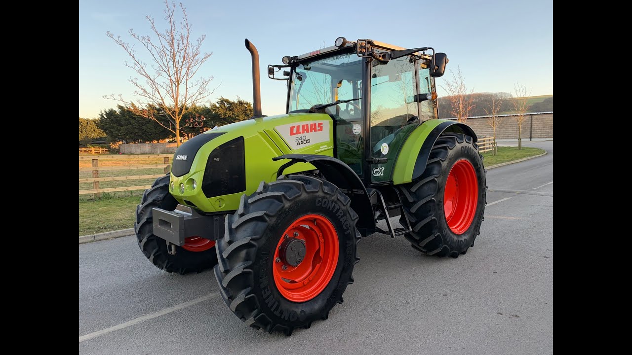 Claas Axos 340 Tractor - YouTube
