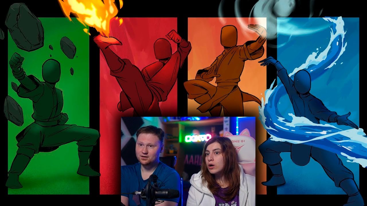 Реакция на Avatar Element Animation 2 - YouTube