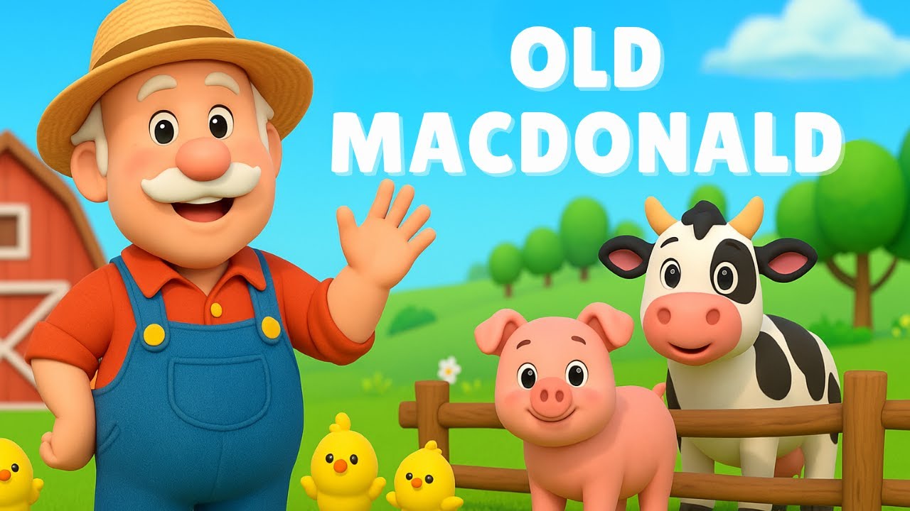 🎶 Old MacDonald Had A Farm - Animal Sounds Song for Kids | Cheery ...