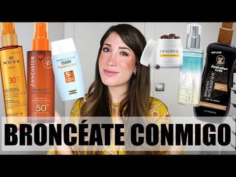 MIS TRUCOS Y CONSEJOS PARA BRONCEARME!!! - YouTube