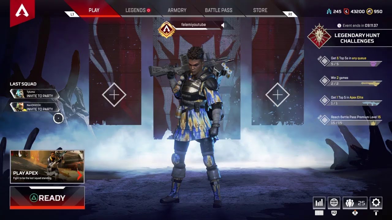 Apex legends na meg 13 tier !Ps4!Subscribe !!!! - YouTube