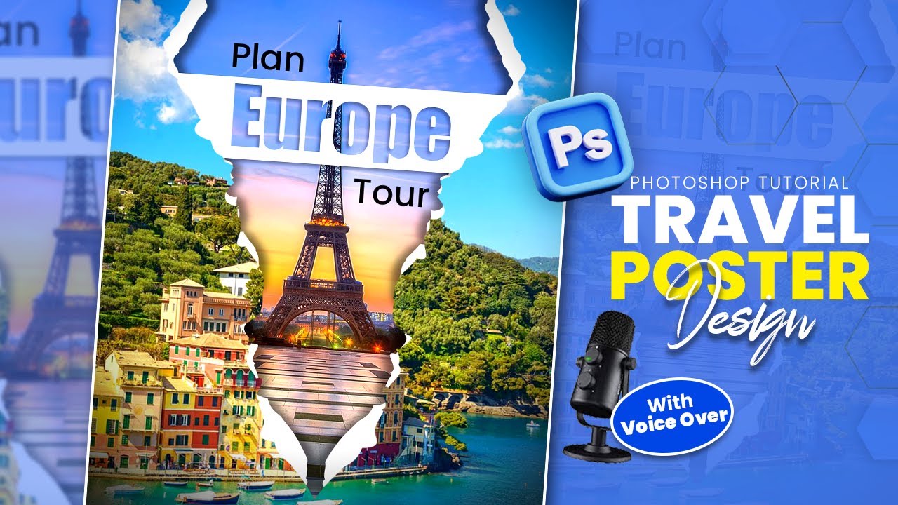 Design a Stunning Travel Poster in Photoshop 2025 – Step-by-Step ...