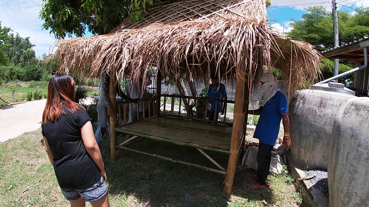 chill out bamboo hut thailand - YouTube