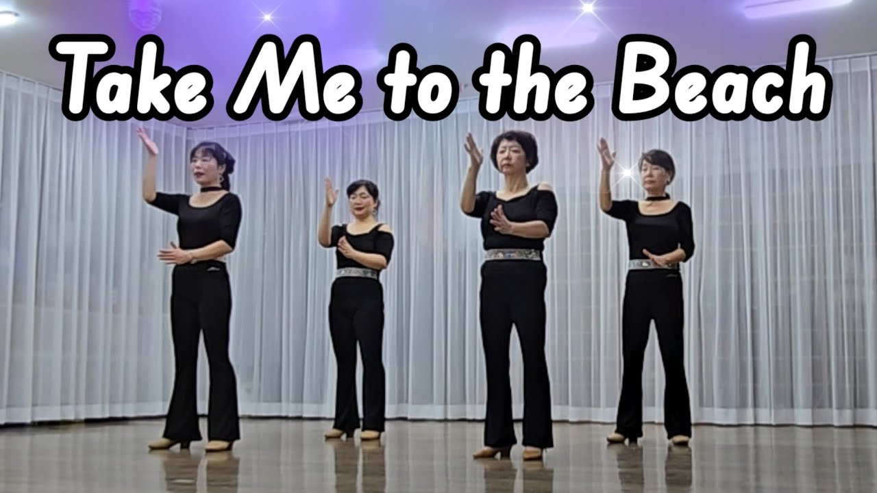 Take Me to the Beach Line Dance (Low Intermediate) - October 2024 - YouTube