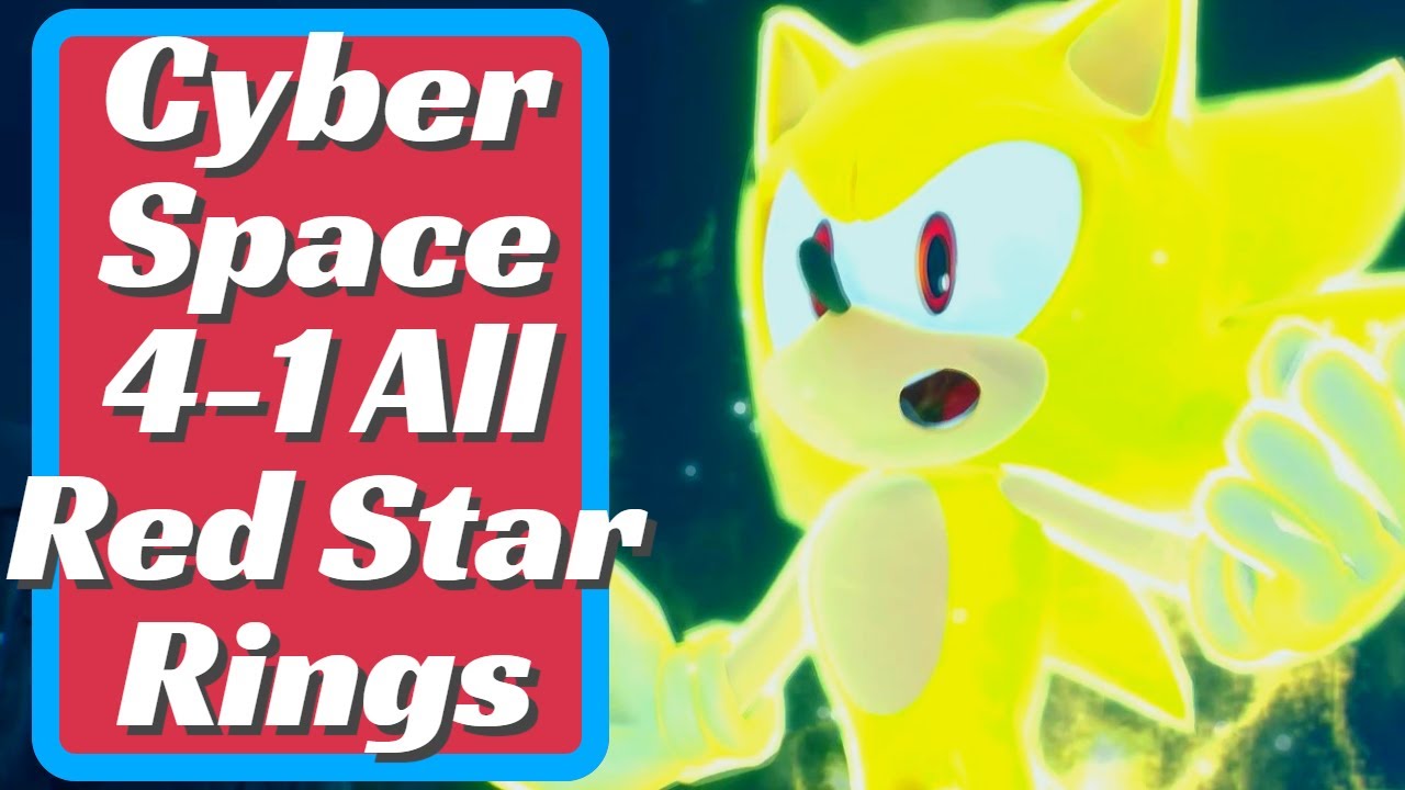 Cyber Space 4-1 All Red Star Rings in Sonic Frontiers - YouTube
