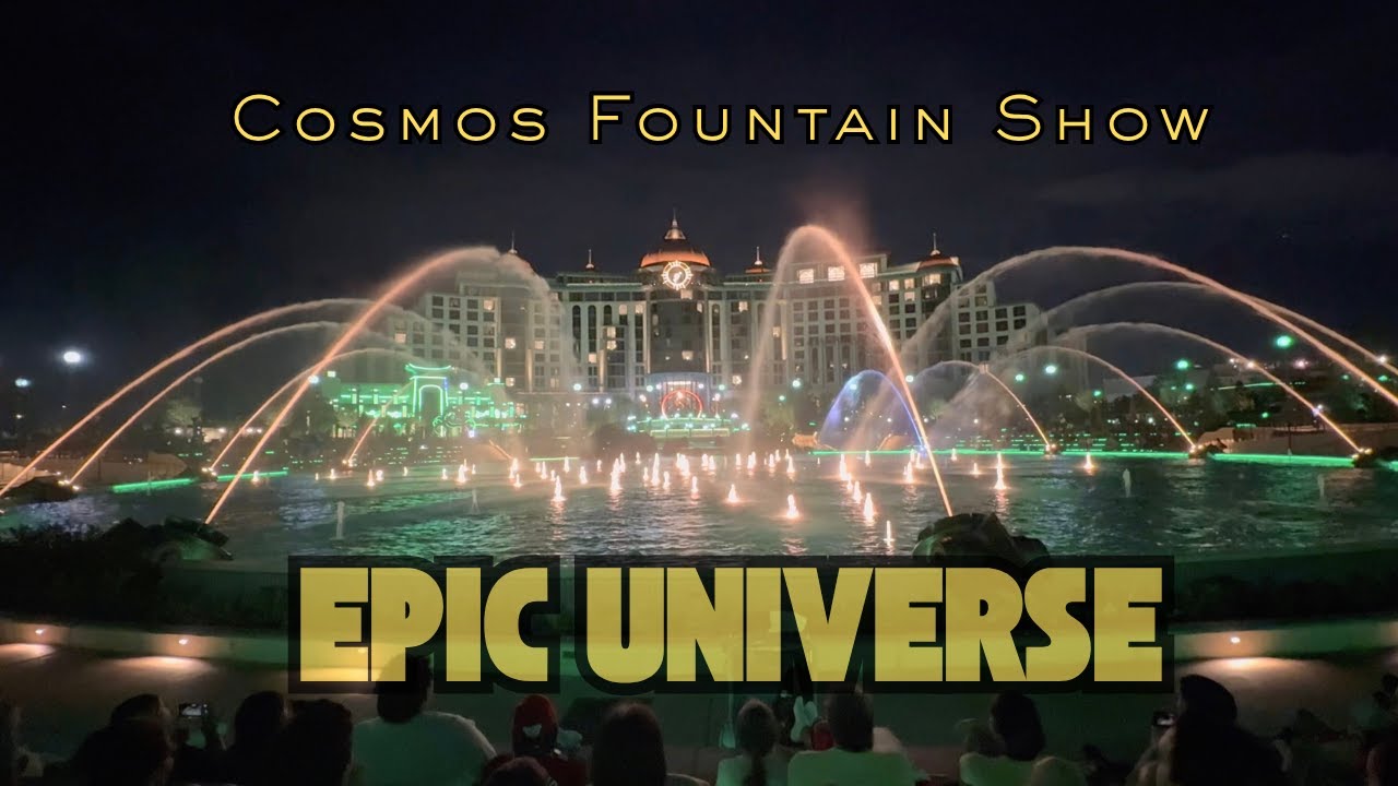 Cosmos Fountain Show EPIC Universe - YouTube