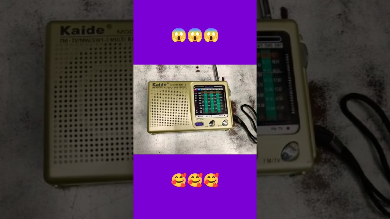 Kaide mini portable multi band radio 📻😍💗💗💗 - YouTube