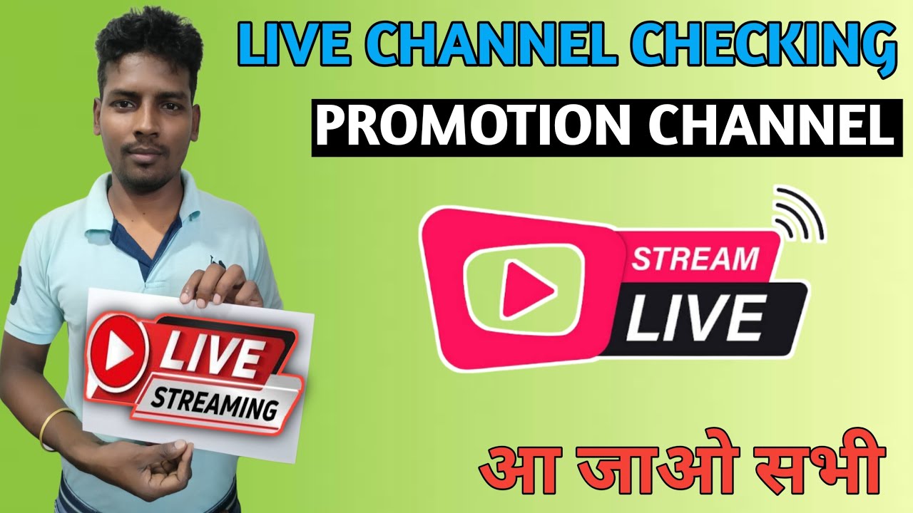 Live Channel Checking ⚡ Free Promotion ⚡Live Stream - YouTube