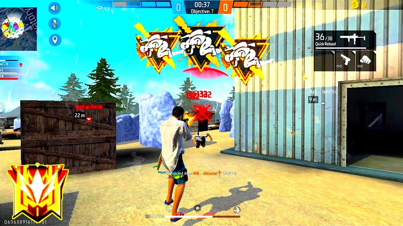 Free Fire Clash Squad Gameplay | free fire cs ranked gameplay |free ...