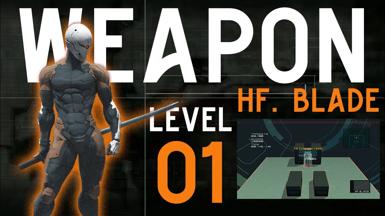 RAIDEN (NINJA): Weapon - HF.BLADE Level 01 | MGS2: VR Missions (TOP ...