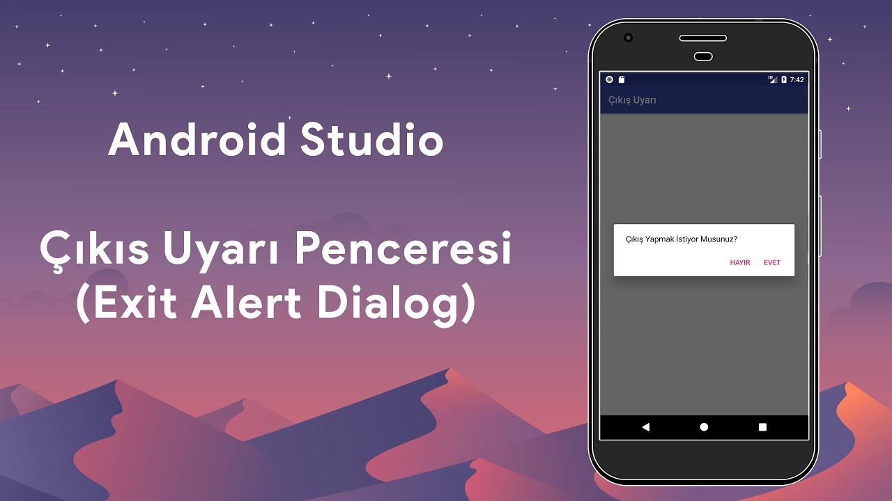 Android Studio Exit Alert Dialog YouTube